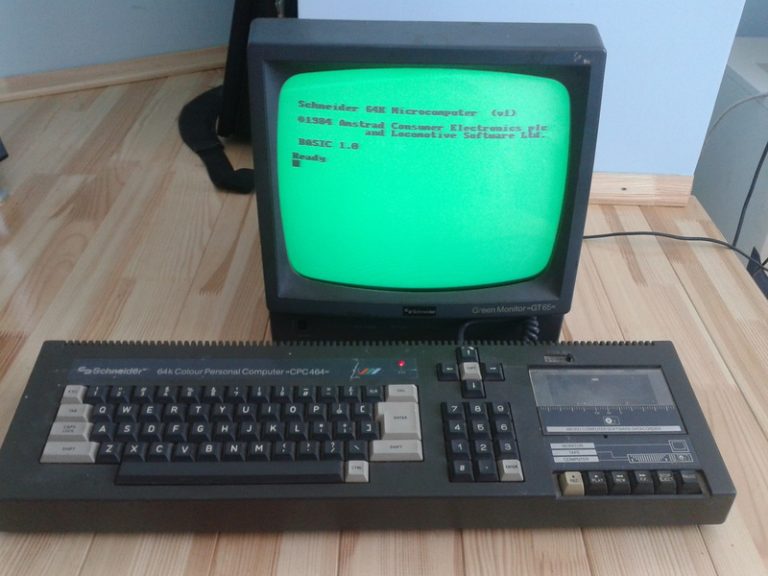 Schneider CPC 464 and Green Monitor